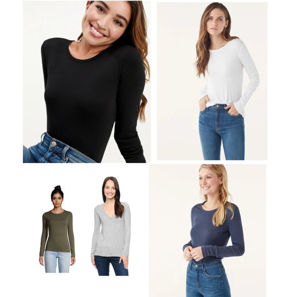 Splendid | Tops | Nwt Splendid Womens Long Sleeve Tee Size Xs S M L Xl ...
